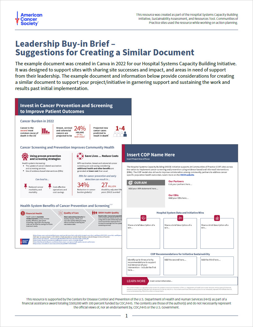 Sustainability Assessment and Action Planning - Hospital Systems ...